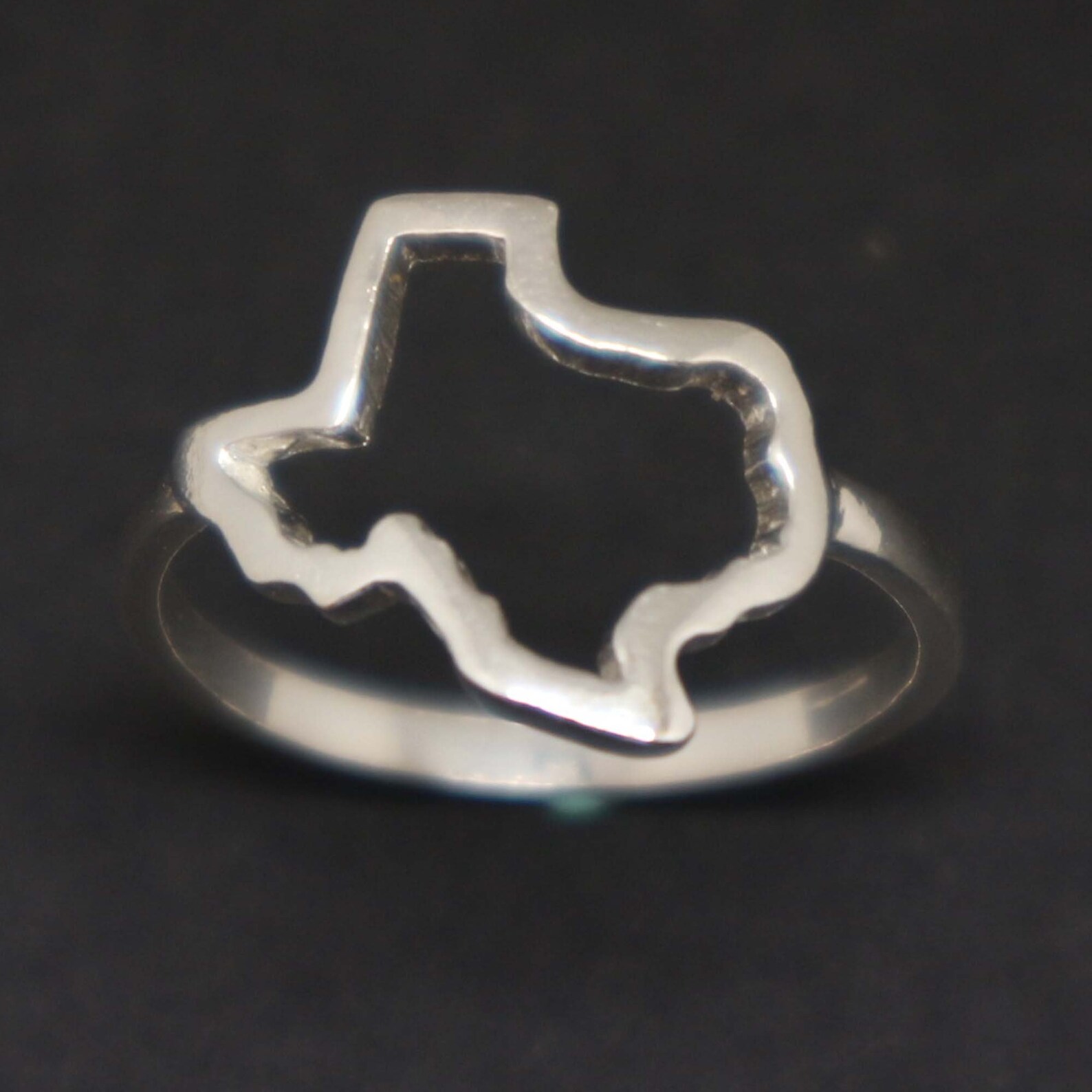 Silver Texas State Ring Personalized Custom State Ring - Etsy