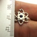 Silver Science Symbol Ring Atom Eletron Ring Nuclear Ring - Etsy