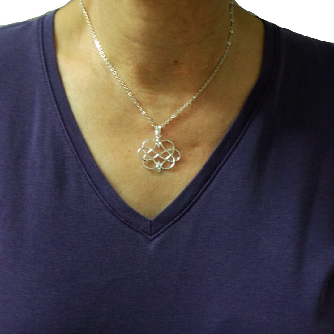 Silver Polyamory Necklace Polyamory Pride Jewelry Triple | Etsy