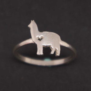 Sterling Silver Llama Ring - Llama Jewelry, Llama Gift, Animal, Gift ...