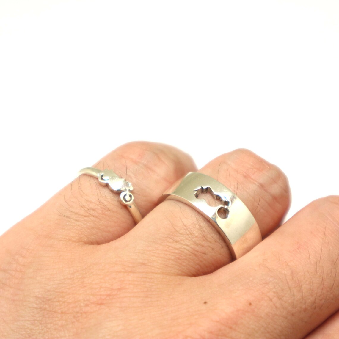 Motorbike Matching Promise Ring for Couples Motorcycle Biker - Etsy