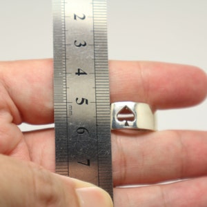 Silver Spade Matching Promise Ring for Poker Couples - Craft Your Most ...