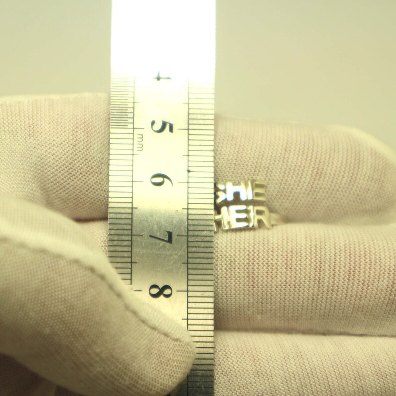 Pronoun Gender She Her Ring Pride Jewelry Trans | Etsy