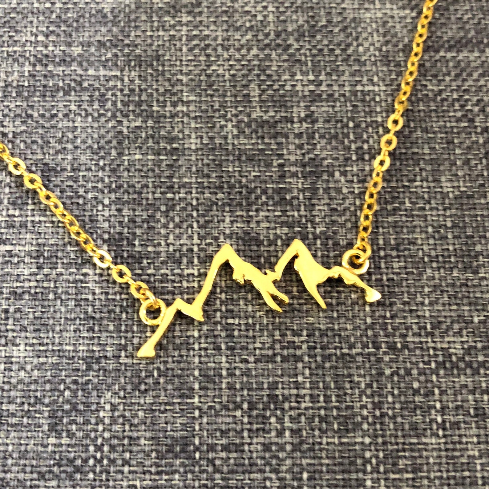 Mountain Range Colorado Necklace Silver Mountain Range | Etsy