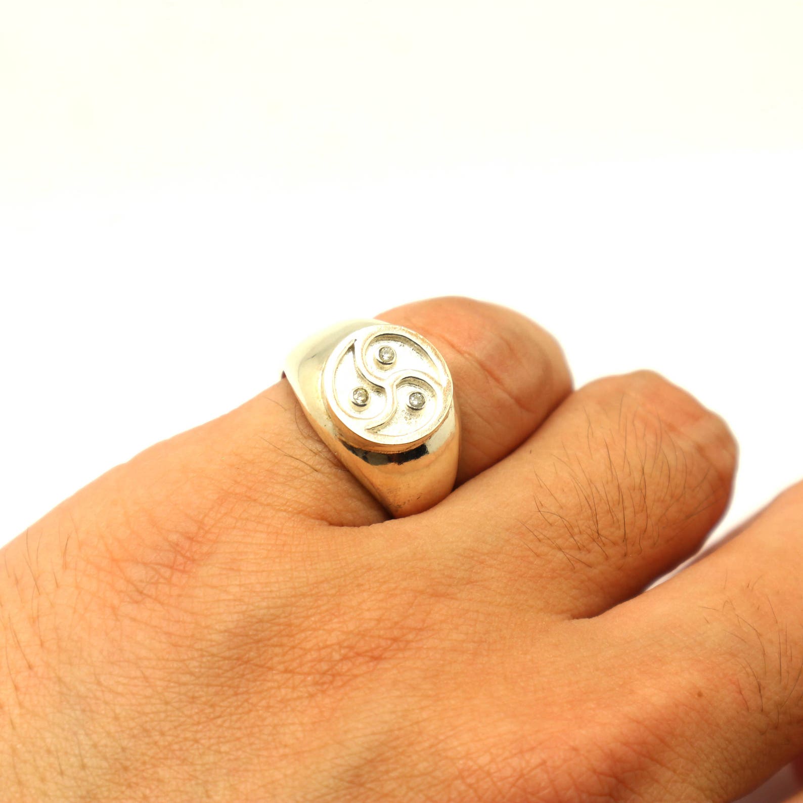 Silver Bdsm Signet Ring for Men Bdsm Jewelry Unisex | Etsy
