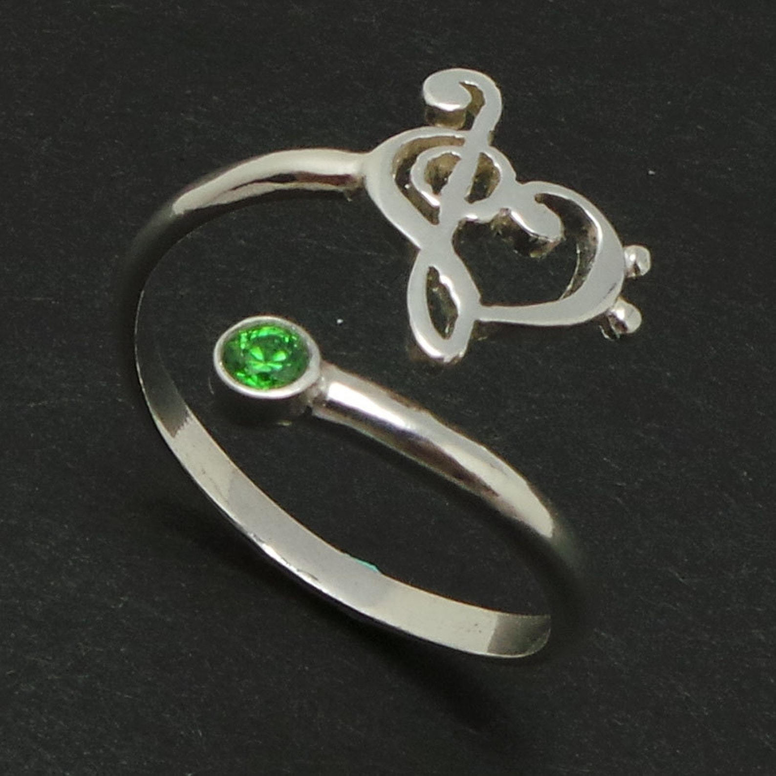 Music Ring for Graduation Gift - Bypass Treble Clef Bass Clef Ring ...