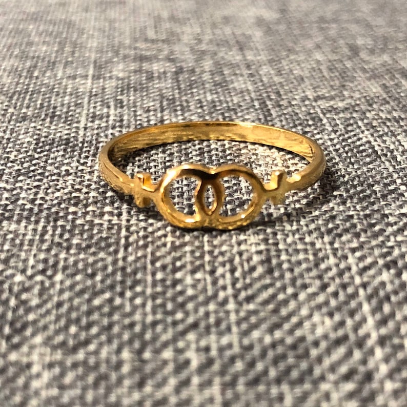 Silver Double Venus Lesbian Ring Women Symbol Interlocking - Etsy