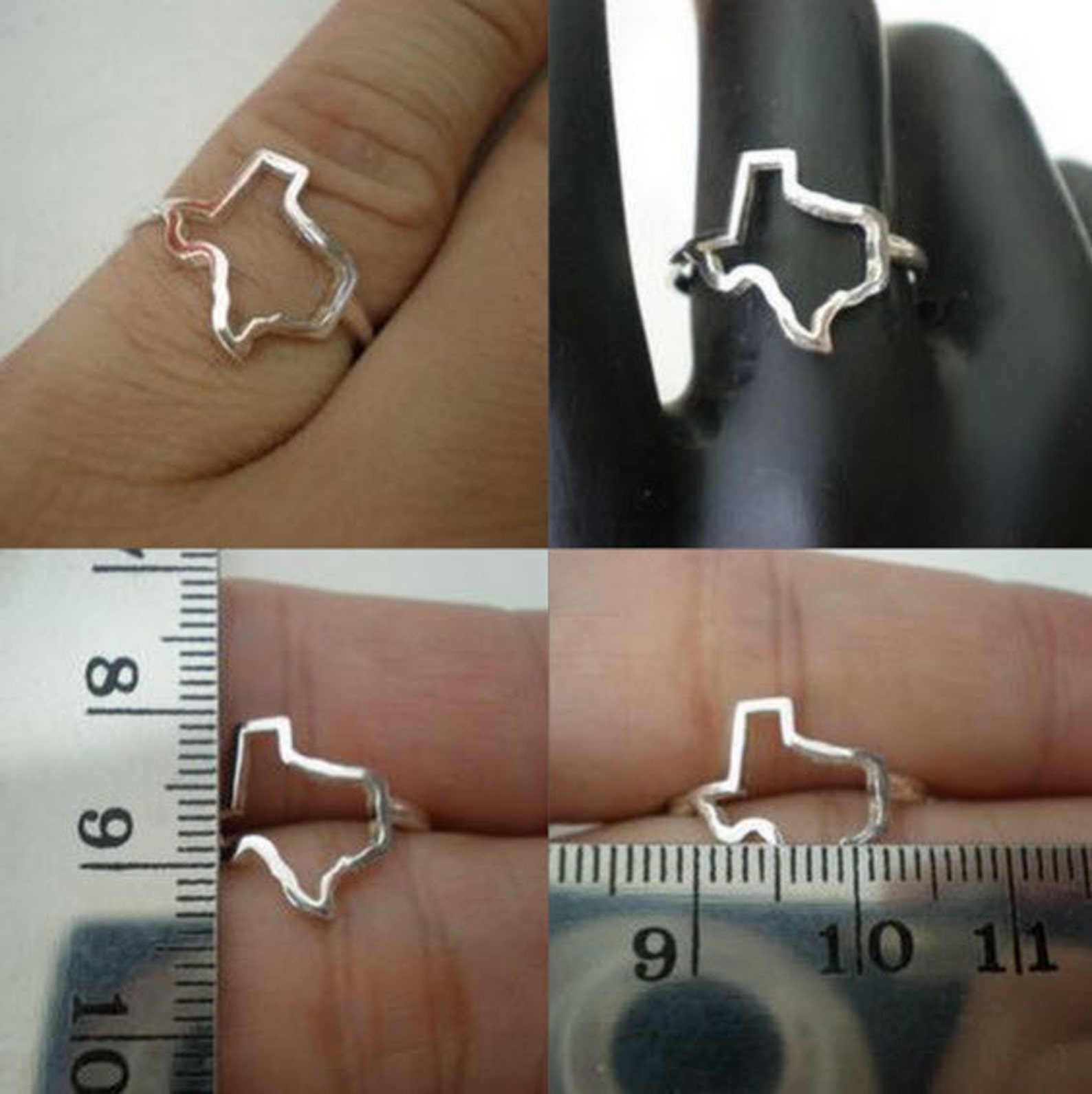 Texas State Ring State Outline Ring United States - Celebrity Inspired ...