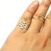 Silver Polyamory Heart Infinity Knot Ring Throuple Ring - Etsy