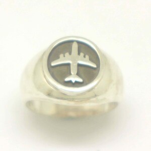 Pilot Graduation Gift Airplane Signet Ring - Aviator Gift for Dad ...