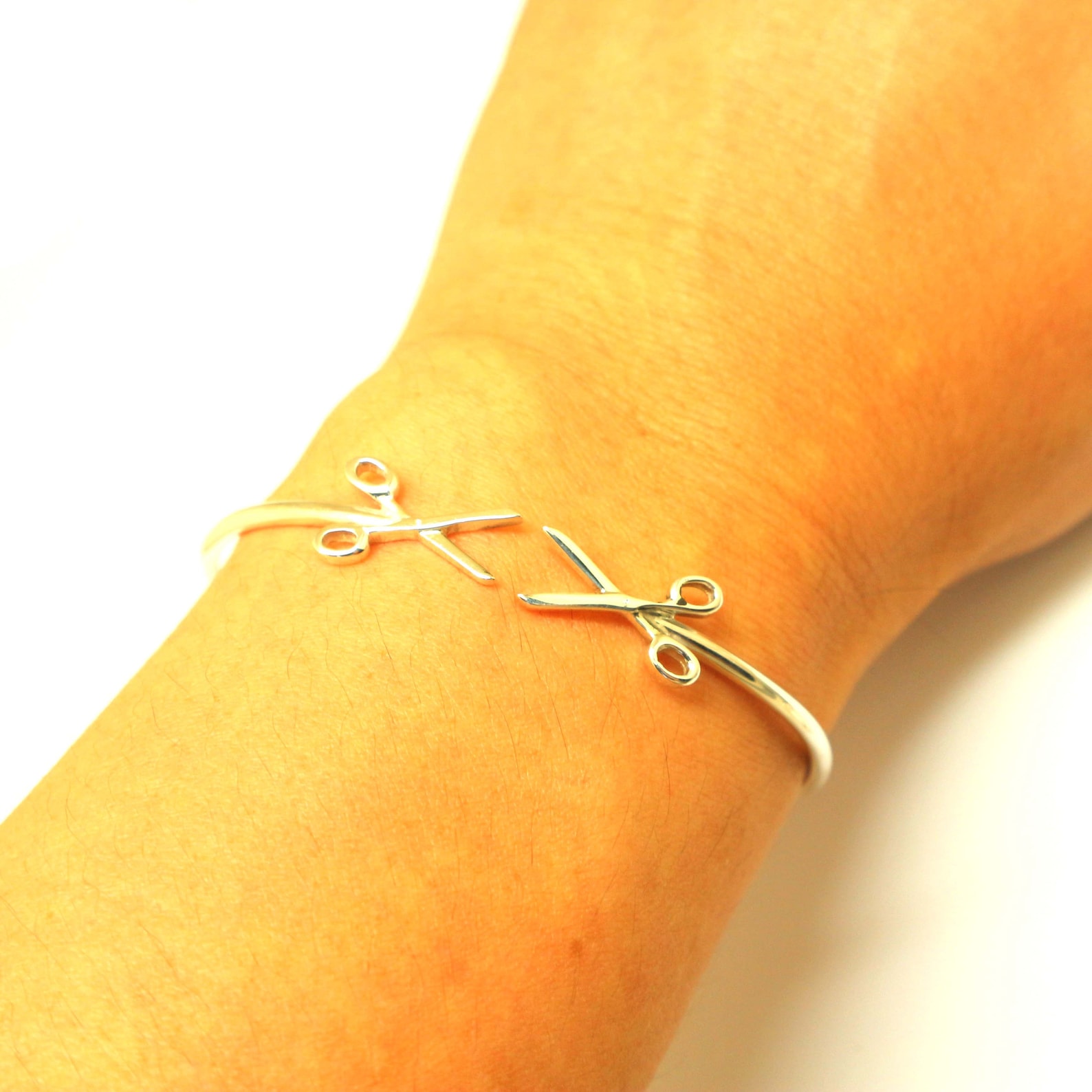 Silver Lesbian Scissors Bracelet Bangle - Graduation Gifts for ...