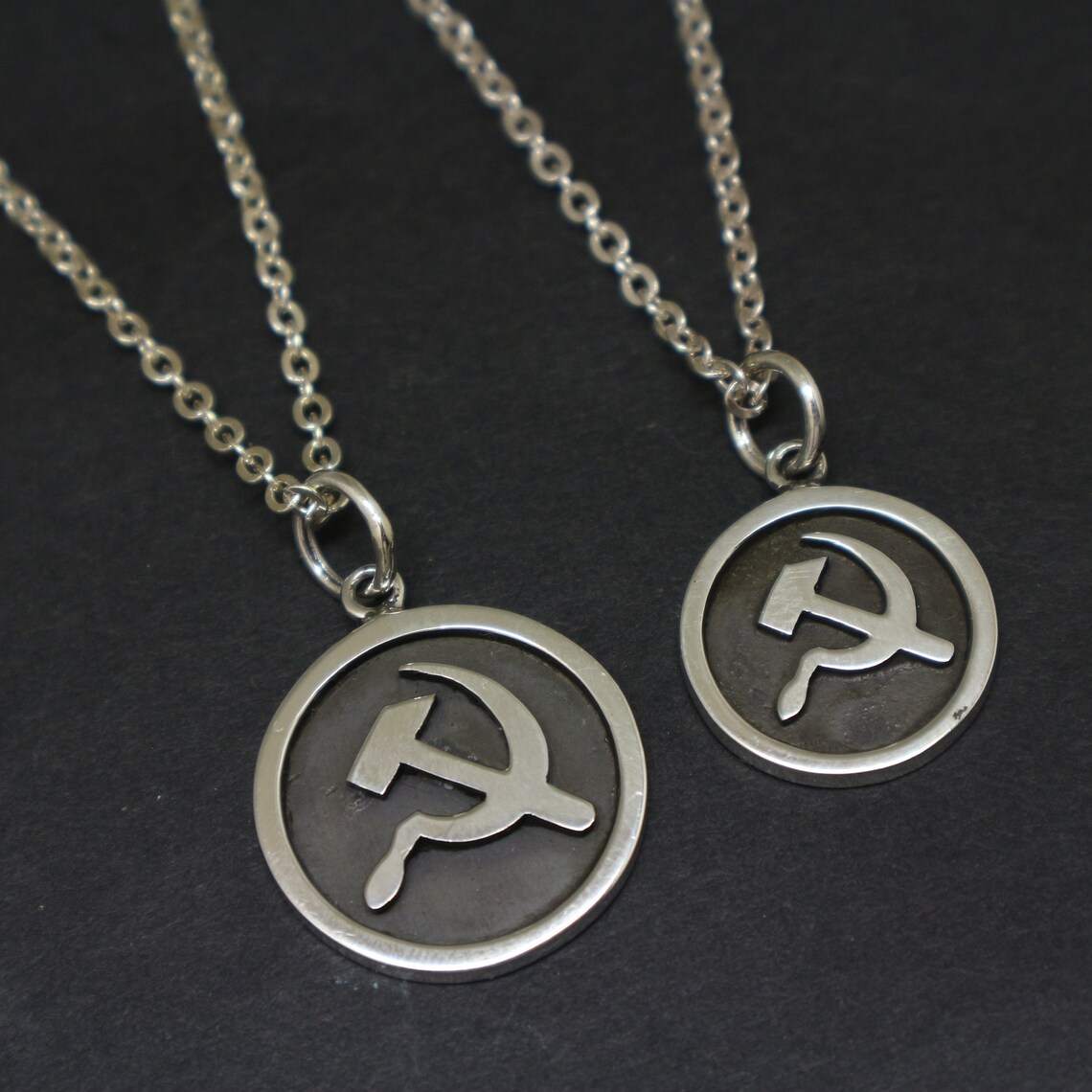 Silver Communist Necklace Pendant for Couples - Etsy