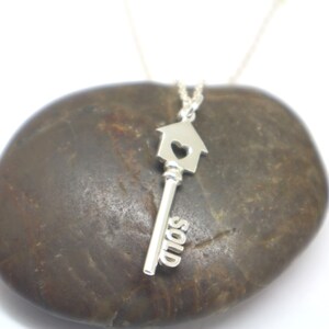 Realtor House Key Necklace for Women - Gifts for Realtor, Real Estate ...