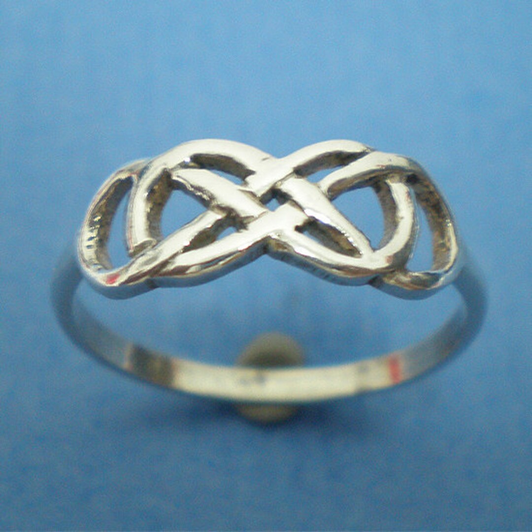 Sterling Silver Double Infinity Ring Infinity Knot Ring, Infinity Times ...