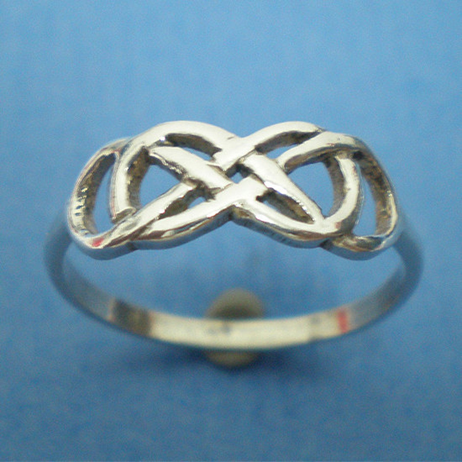Sterling Silver Double Infinity Ring Infinity Knot Ring, Infinity Times ...
