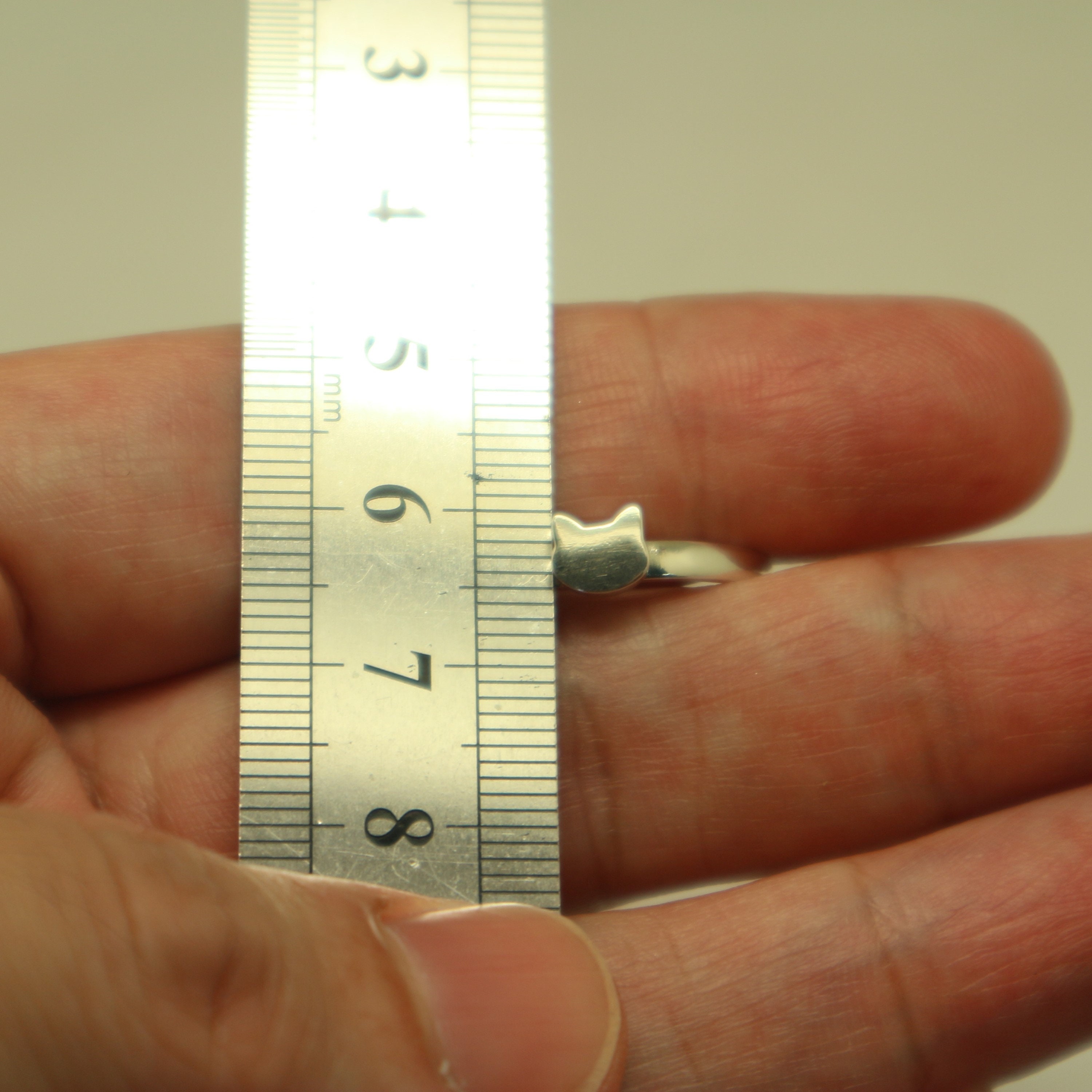 Silver Cat Promise Ring for Couple Set Cat Jewelry Cat | Etsy