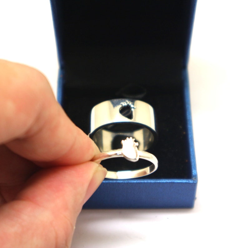 Surgeon Anatomical Heart Promise Ring for Couples - Doctor Jewelry ...