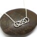 Silver Double Infinity Necklace Statement Necklace Infinity - Etsy