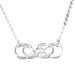 Silver Double Infinity Necklace Statement Necklace Infinity - Etsy