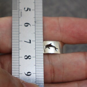 Silver Dolphin Promise Ring for Couple - Fish Ring, Alternative ...