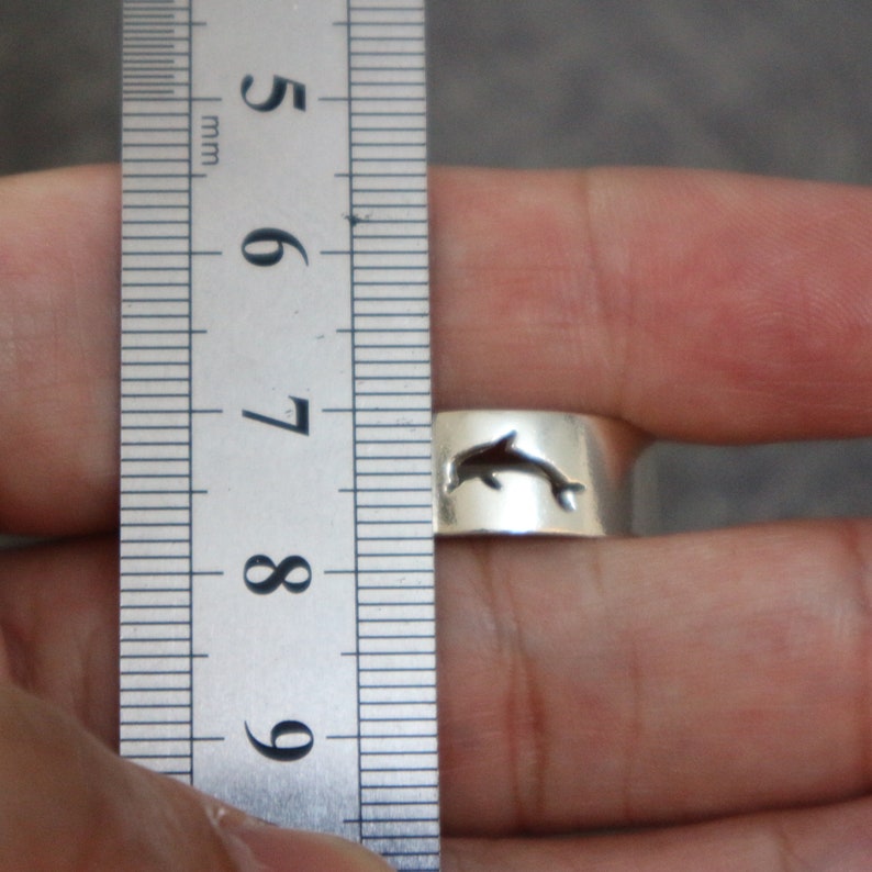 Silver Dolphin Promise Ring for Couple Fish Ring | Etsy