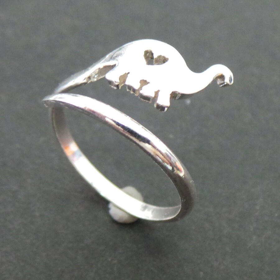 Silver Brachiosaurus Dinosaur Ring Dino Kids Children | Etsy