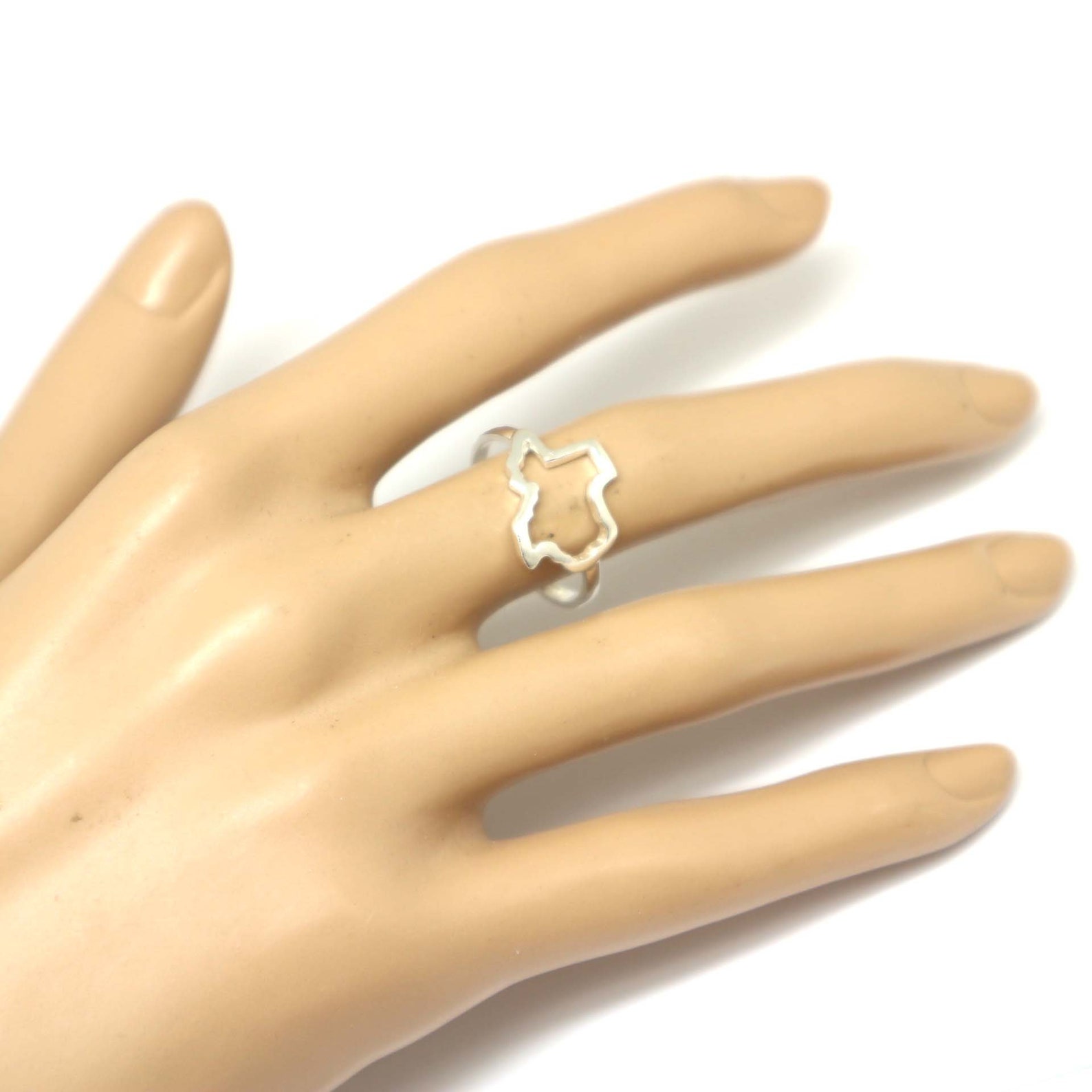 Silver Texas State Ring Personalized Custom State Ring | Etsy