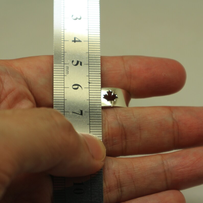 Silver Maple Leaf Promise Ring for Couple Canada His and Her | Etsy