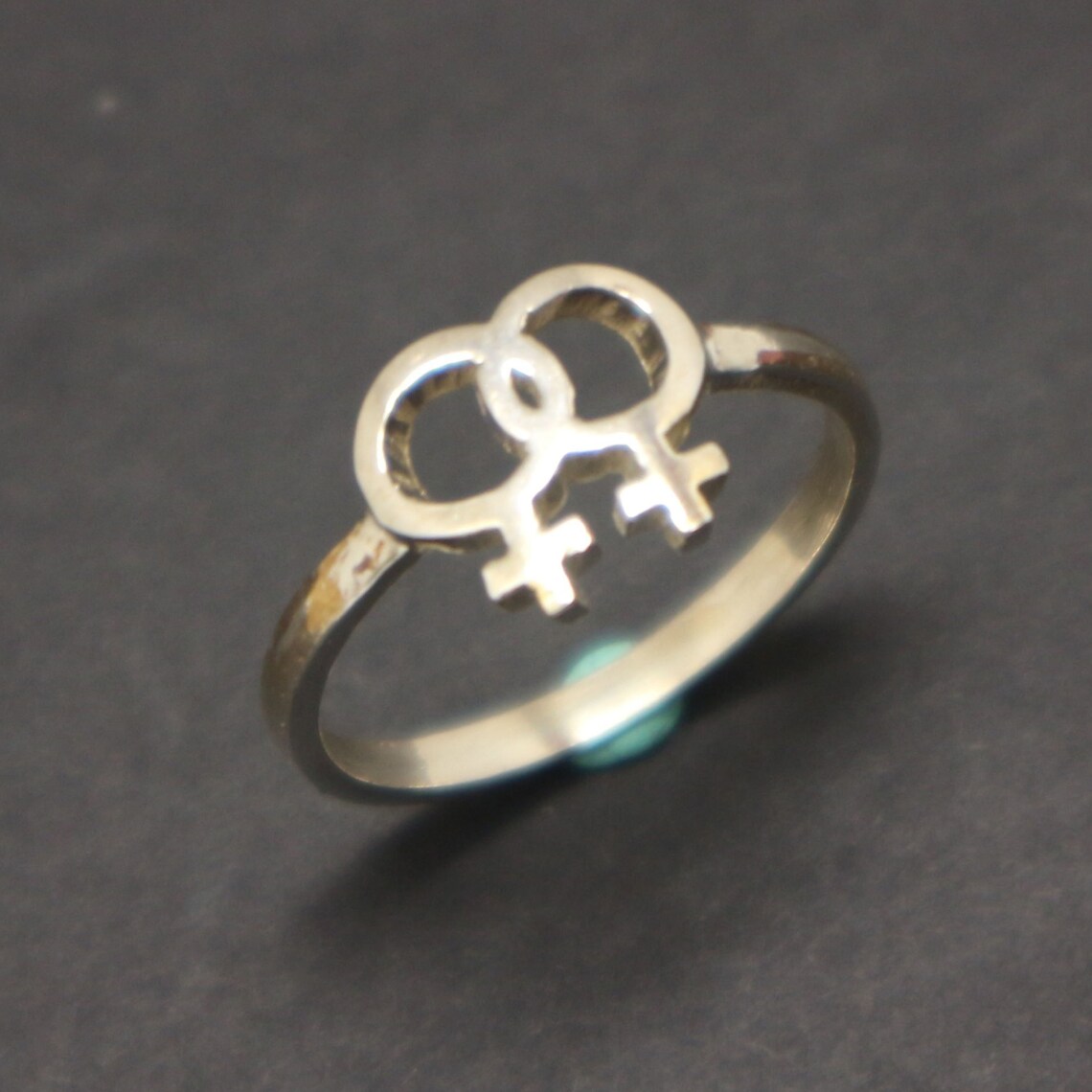Silver Lgbt Pride Ring Lesbian and Gay Pride Jewelry Lgbtq - Etsy