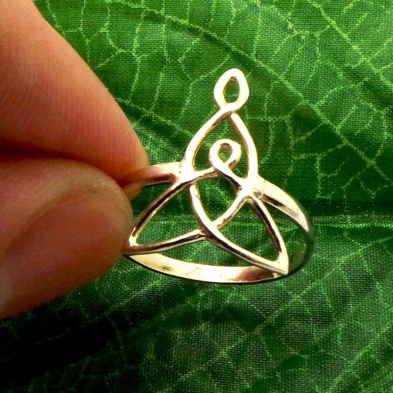 Sterling Silver Mother and Child Knot Ring - Silver Mother Child Knot ...