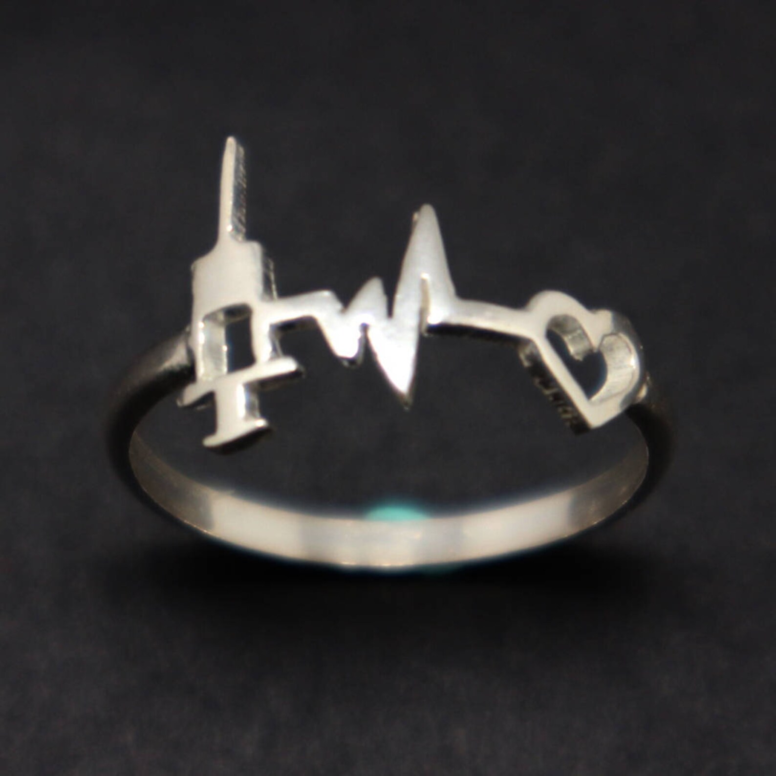 Silver Anesthesiologist Ring Nursing Student School - Etsy