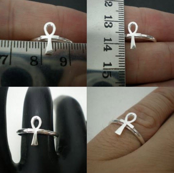 Sterling Silver Ankh Ring Ankh Jewelry for Men or Women - Etsy