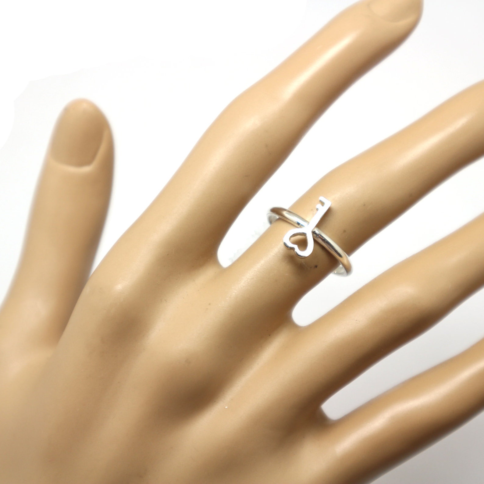 Key And Lock Couple Promise Ring Matching Rings His And Her Etsy