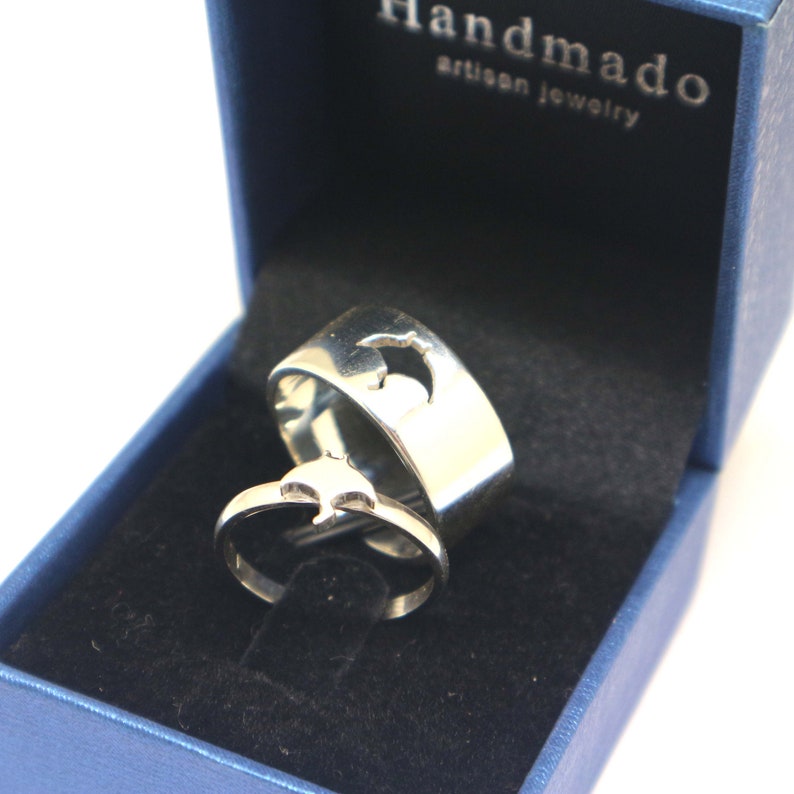 Stingray Matching Ring for Couples Anniversary Promise Ring - Etsy