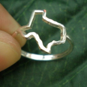 Silver Texas State Ring - Personalized Custom State Ring, Houston Texas ...