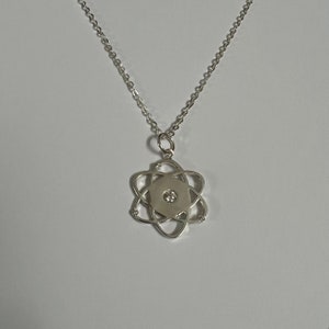 Silver Science Symbol Ring - Atom Eletron Ring - Nuclear Ring - Sci Fi ...