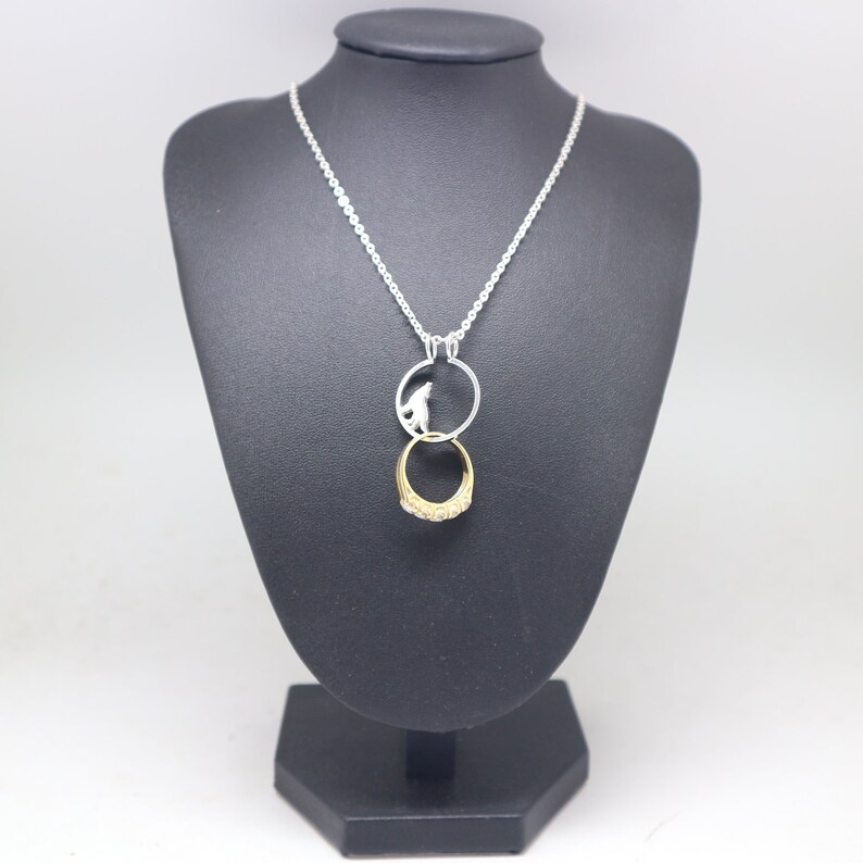 Silver Wolf Ring Holder Necklace - Wolf Jewelry, Teen Wolf, Fox, Animal ...