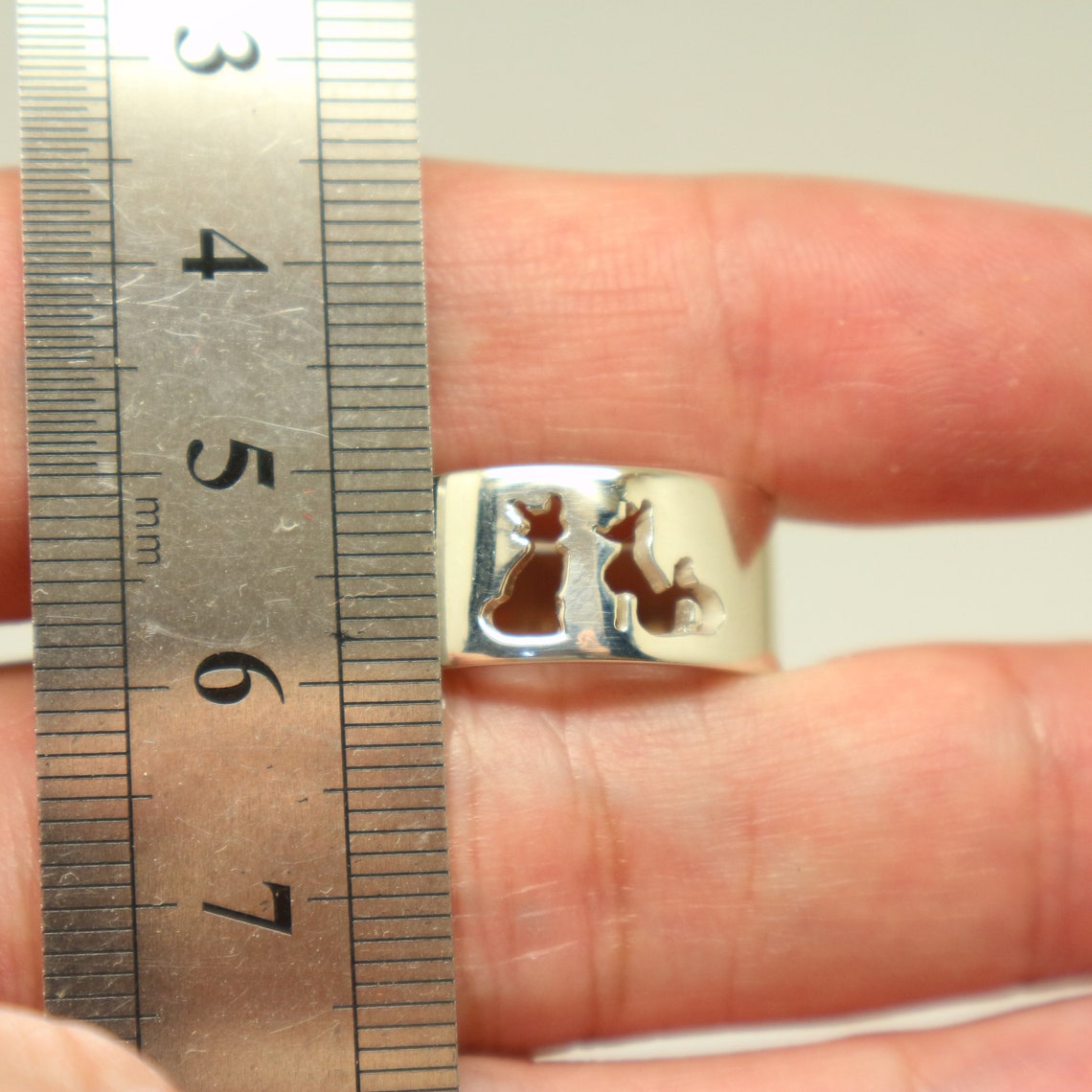 Fox Kissing Matching Ring for Couple Fox Jewelry His and - Etsy