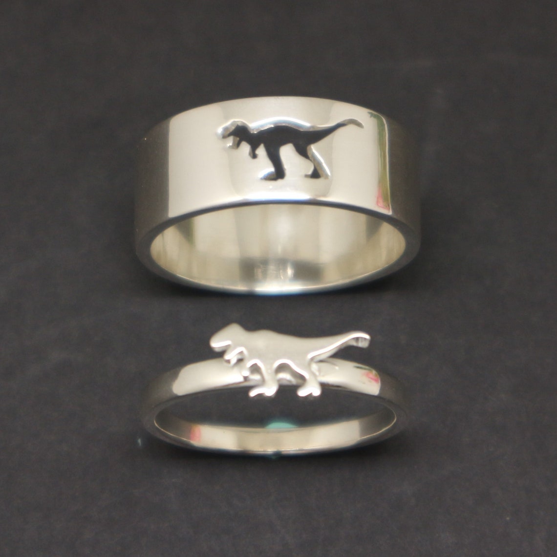 T-rex Dinosaur Promise Ring for Couples Trex Jewelry - Etsy Canada