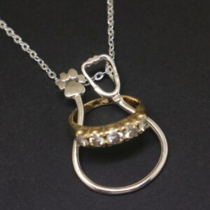 Silver Veterinarian Ring Holder Necklace - Vet Tech Gifts for Women ...
