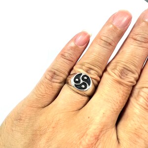 Silver Bdsm Triskelion Signet Ring for Men - Bdsm Jewelry, Submissive ...