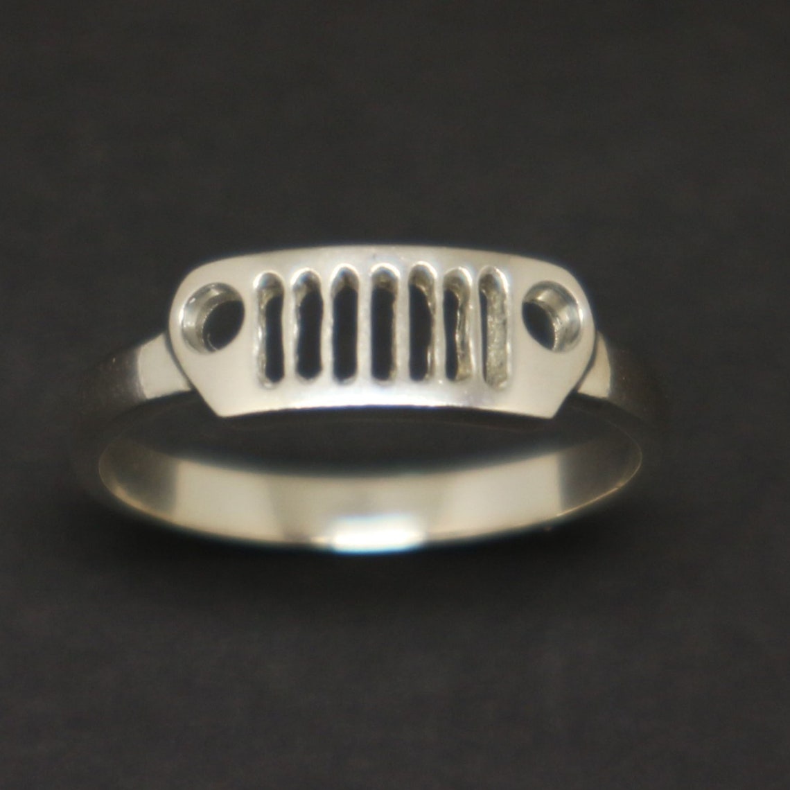 Silver Jeep Ring Tj Jk Wj Yj Jeep Jewelry for Jeep Girl | Etsy