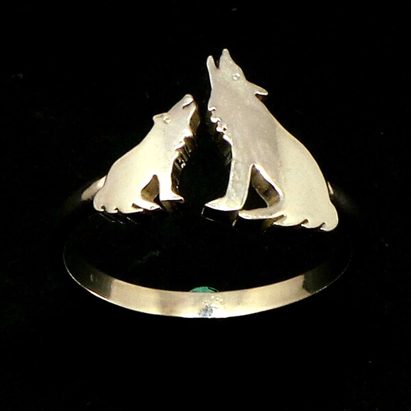 Wolf Ring - Etsy