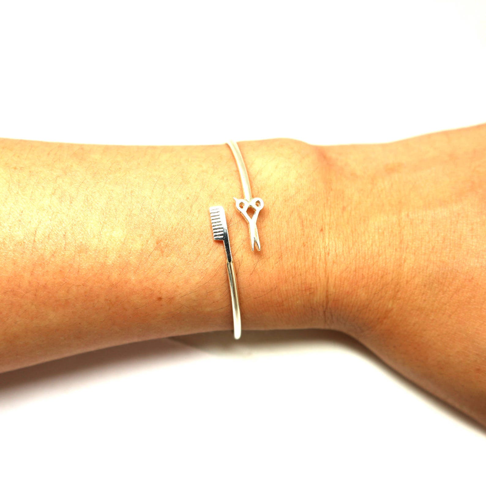 Hair Stylist Scissor and Comb Bracelet - Hair Stylist Scissor Jewelry ...