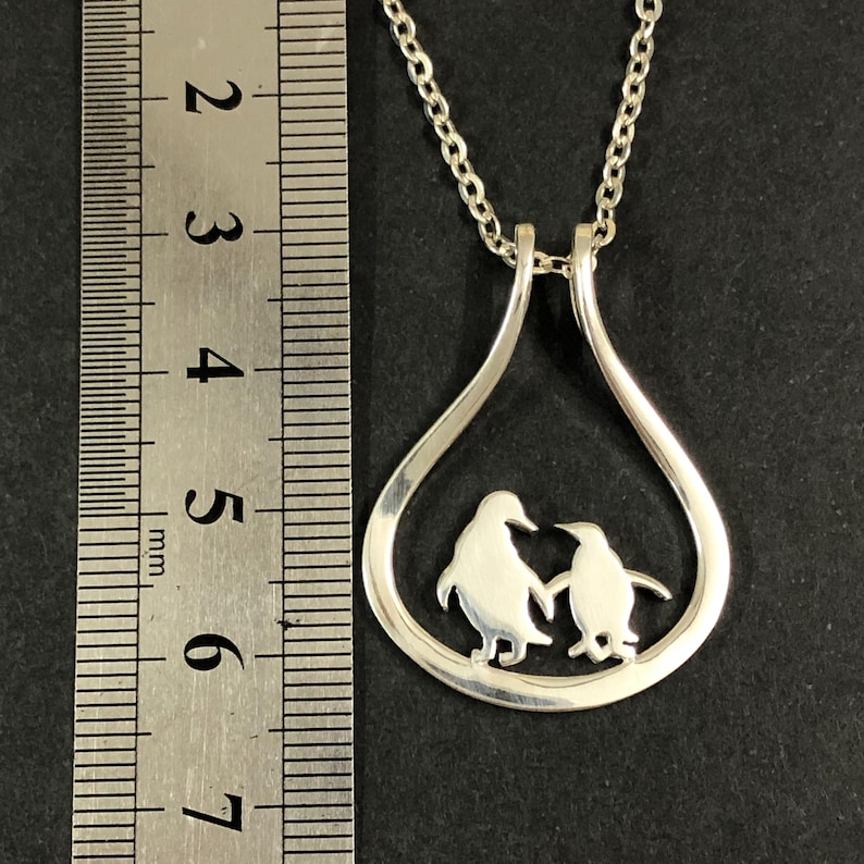 Silver Penguin Bird Ring Holder Necklace - Cute Animal Wedding and ...