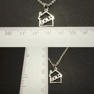 Silver Real Estate House Necklace - House Jewelry, Home Realtor ...
