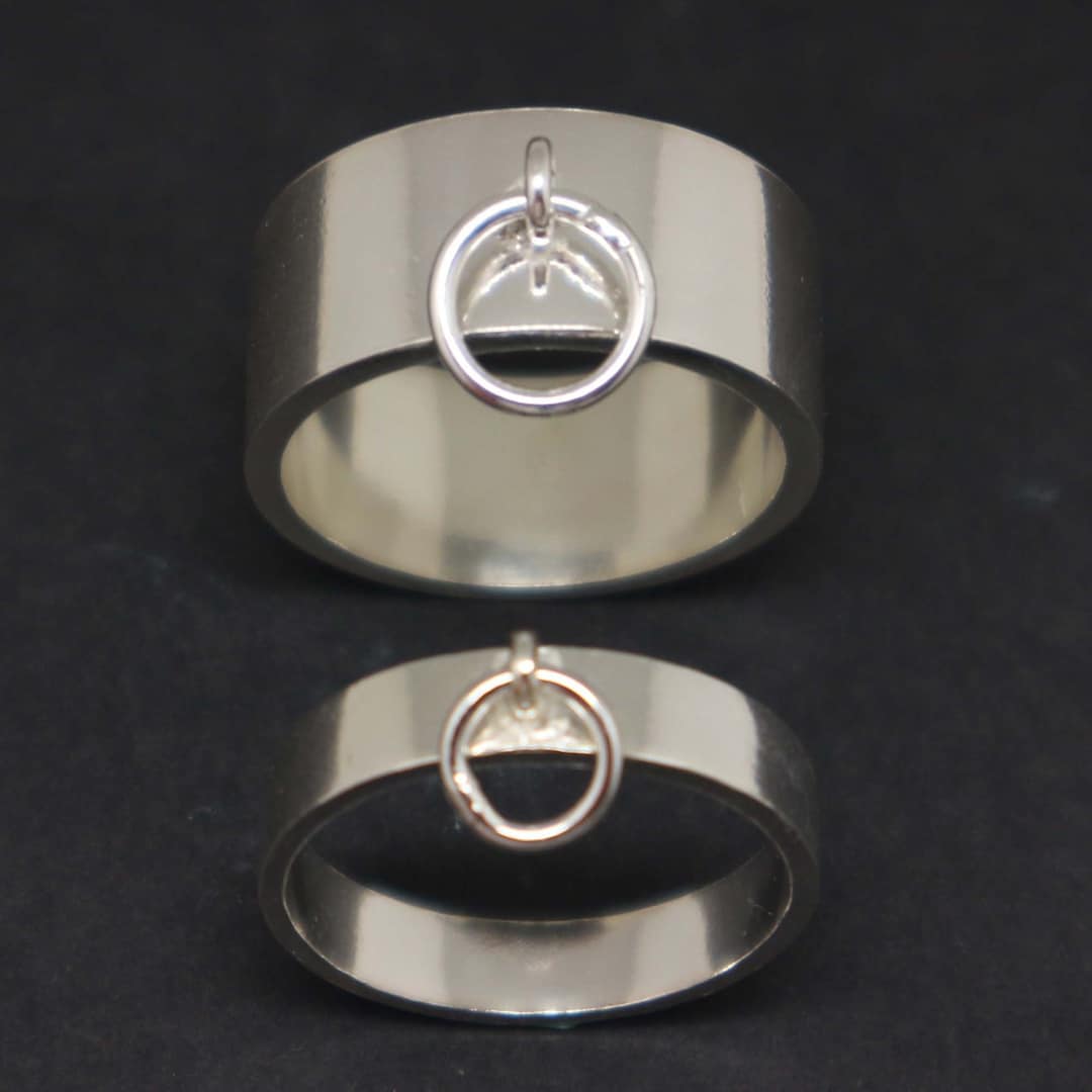 Master Slave Ring of O Couple Ring Set - Bdsm Bondage Slave Jewelry for ...