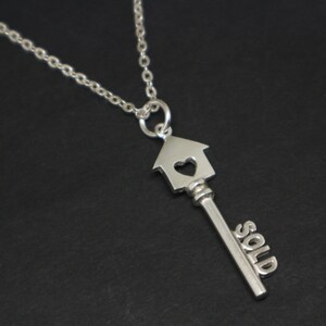 Realtor House Key Necklace for Women - Gifts for Realtor, Real Estate ...