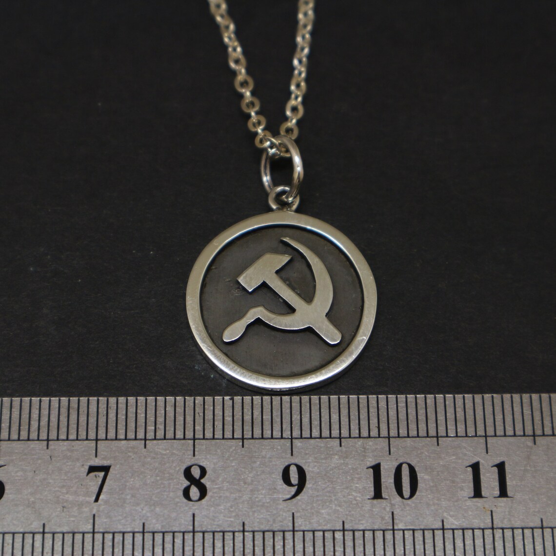 Silver Communist Necklace Pendant for Couples - Etsy