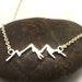 Mountain Range Colorado Necklace - Silver Mountain Range Jewelry ...